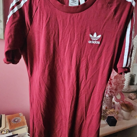 adidas | Dresses | Red Adidas Dress | Poshmark